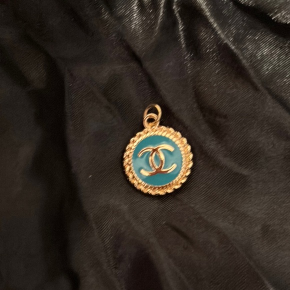 CHANEL | Accessories | Chanel Gold And Teal Zipper Pull Pendantbag ...